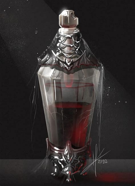 Magic Potion Bottle With Red Liquid