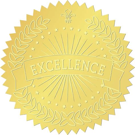 Amazon CRASPIRE 408Pcs Excellence Gold Foil Embossed Stickers 2
