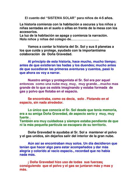 Calaméo CUENTO DEL SISTEMA SOLAR