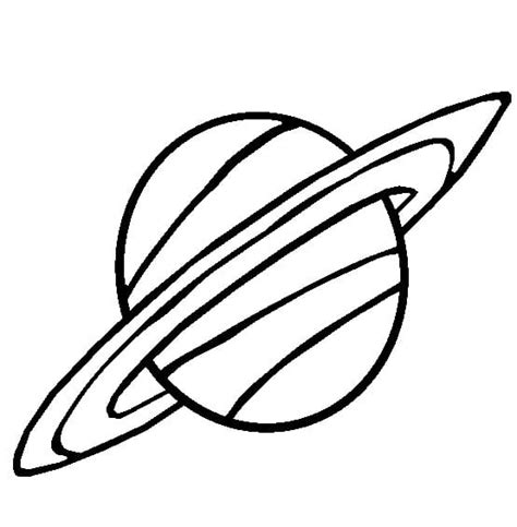 Coloriage Planète Saturne télécharger et imprimer gratuit sur