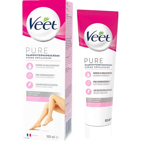 Achat Veet Pure Crème dépilatoire Pour corps et jambes Peaux