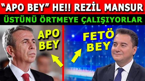 Mansur Yavaştan CANLI Yayında Büyük Skandal Resmen Apo Bey dedi