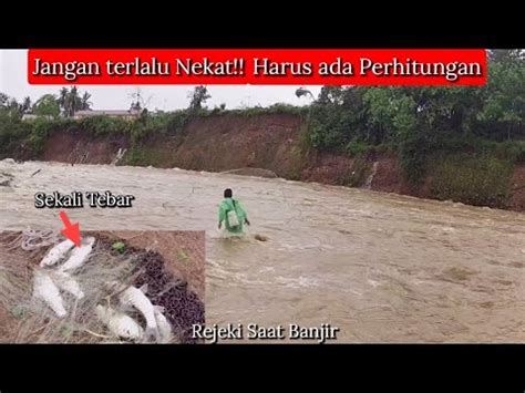 Banjir Besar Dan Hujan Deras Sehari Semalam Saatnya Menjala Ikan Mahser