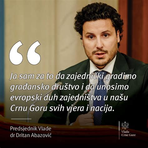 Dr Dritan Abazovic On Twitter RT VladaCG PremjerskiSat Odgovor