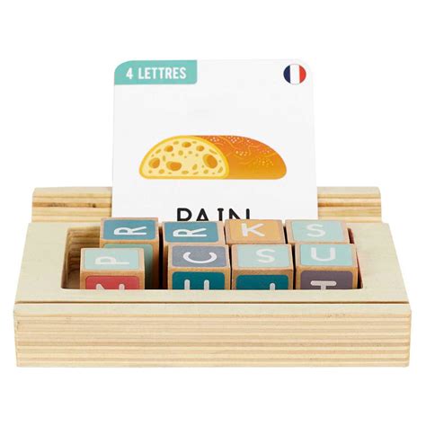 Jeu éducatif Montessori J écris mes premiers mots en français et en