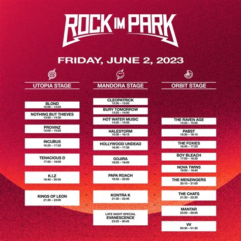 Rock im Park und Rock am Ring veröffentlichen Spielpläne Festivalisten