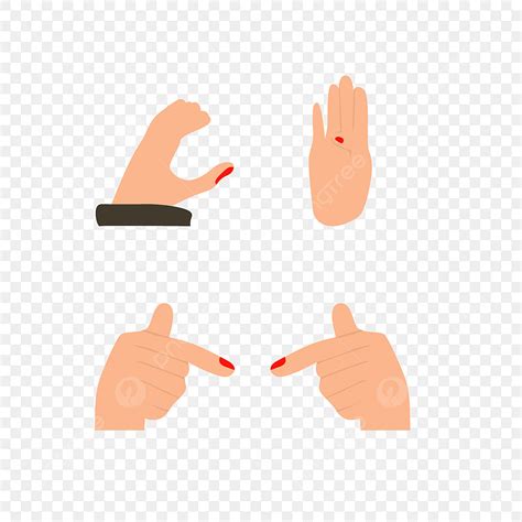 Hand Gestures Clipart Transparent PNG Hd Hand Gestures Flat Design