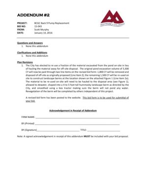 Fillable Online Cityofmontrose None This Addendum Cityofmontrose Fax