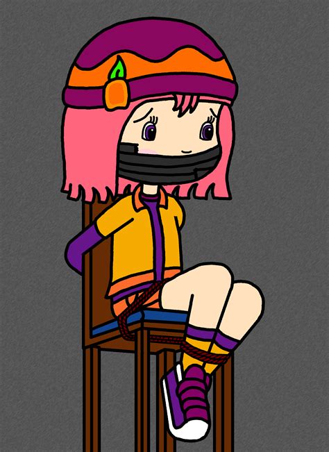 Peach Streusel Tied Up On Chair By 00m On Deviantart