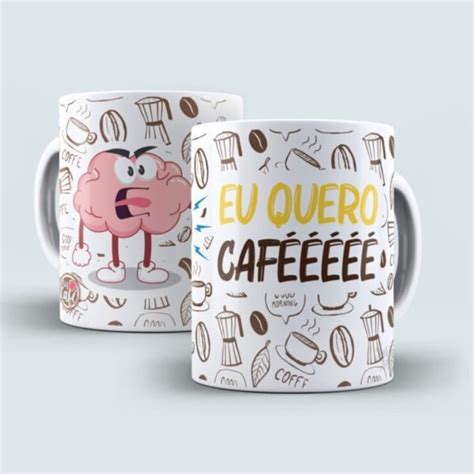 Caneca Flork café mas podia ser cerveja Atelier das Canecas