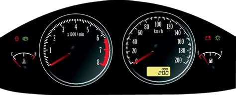 Photo De Tableau De Bord Auto Vitesse Compteur De Vitesse Compteur De