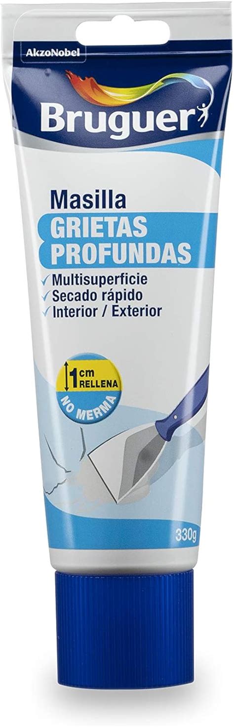 Bruguer Masilla Grietas Profundas Blanco 330 Gr Amazon Es Bricolaje