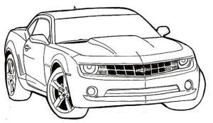 Desenhos Do Carro Camaro Para Imprimir E Colorir Pintar