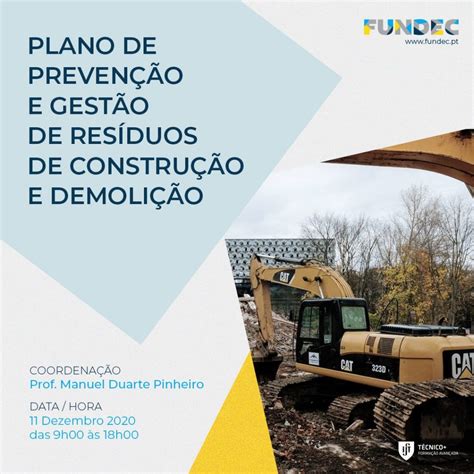 Plano De Preven O E Gest O De Res Duos De Constru O E Demoli O Fundec