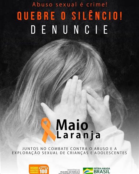 Maio Laranja Denuncie o abuso contra crianças ONG Choose