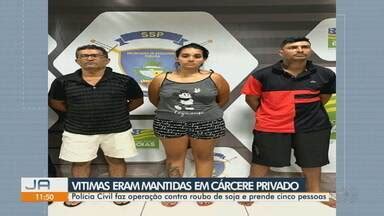 JA 1ª Edição Regional Cinco pessoas são presas suspeitas de furtar