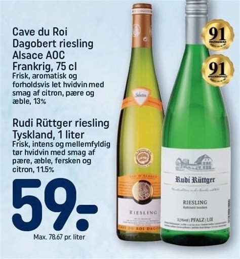 Cave du roi dagobert riesling alsace aoc eller rudi rüttger riesling