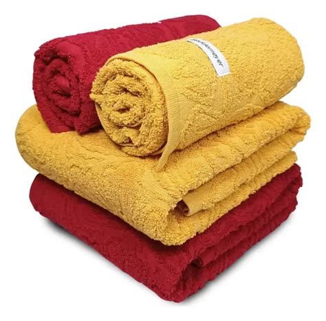 Set de baño Buddemeyer con textura jacquard 100 algodón 4 piezas