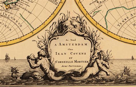 1720 Old World Map Historic Antique Map Guillaume De Etsy