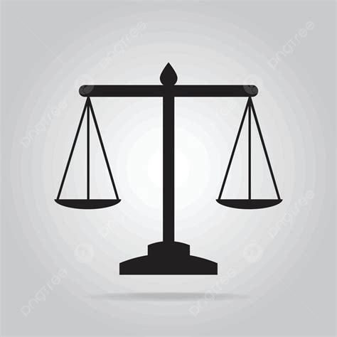 Justicia Escala Icono Icono Objeto Ley Vector PNG Icono Objeto Ley