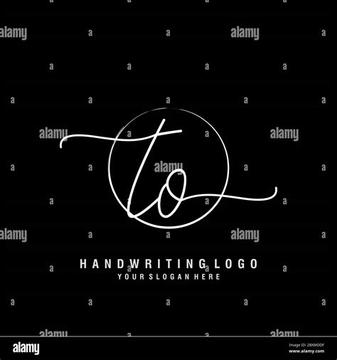 AL logotipo de escritura a mano inicial con círculo trazado a mano