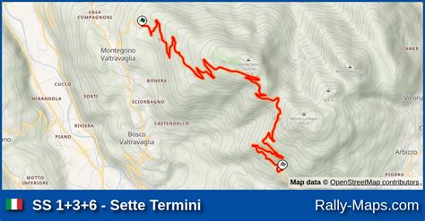 SS 1 3 6 Sette Termini Stage Map Rally Dei Laghi 2022 Rally