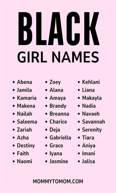 Beautiful Black Girl Names With Meanings And Origins Artofit