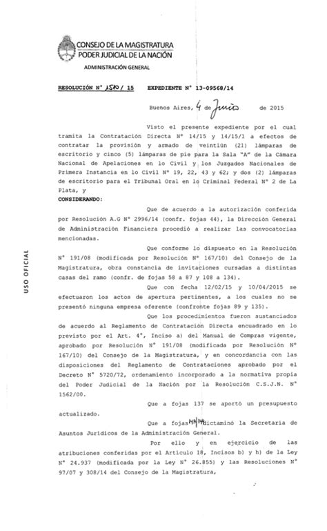 consejo de la magistratura poder judicial de la nación