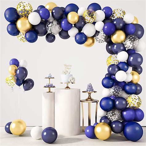 Metallic Balloons Gold Confetti Balloons White Balloons Latex
