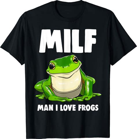 Funny Man I Love Frogs Tee Shirts Frog Love T Shirt Amazon De Fashion