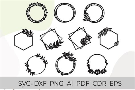 Frames Bundle Svg Cake Topper Svg Graphic By Dianalovesdesign