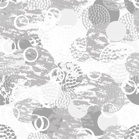 Patr N Sin Fisuras Abstracto Grunge Blanco Y Negro Con C Rculos