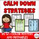 Calm Down Strategies Visuals Poster Printable TpT