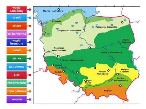 skały i surowce mineralne Rysunek z opisami