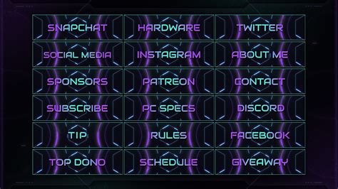 Invasion Sci Fi Themed Animated Stream Overlay Package Hexeum