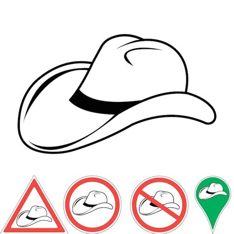 Sombrero De Vaquero Vector Premium
