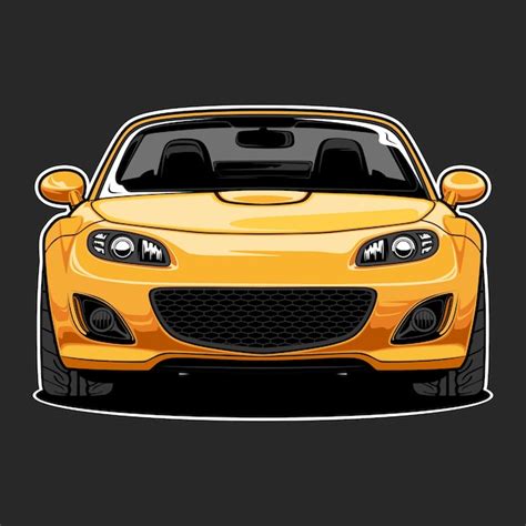 Ilustración de coche para diseño conceptual Vector Premium