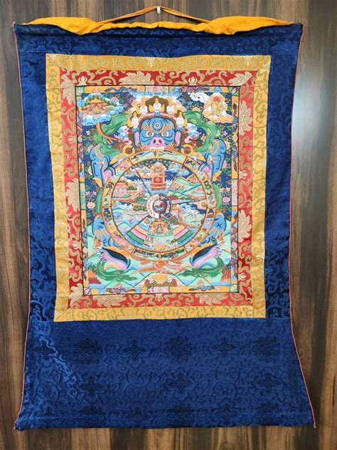 Tibetan Thangka Painting Thangka Variously Spelt As Thangka Tangka