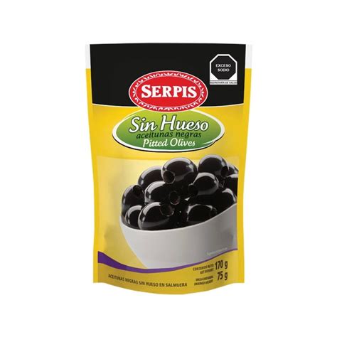 Aceitunas Negras Serpis Sin Hueso G Walmart