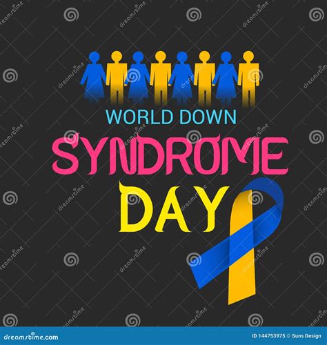 Dia De S ndrome De Down Do Mundo Ilustração Stock Ilustração de