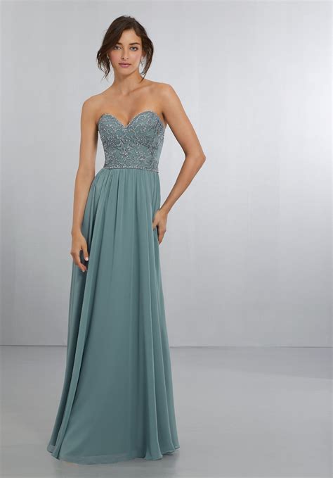 Dress Mori Lee BRIDESMAIDS SPRING 2018 Collection 21568 Strapless