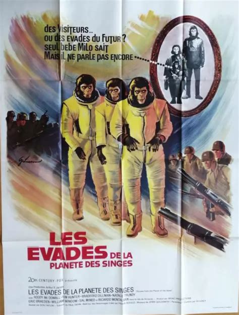 AFFICHE CINEMA Les EVADES DE LA PLANETE DES SINGES Originale 160x120