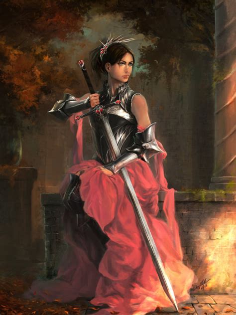 Dragons Orcs And Geeks Warrior Woman Fantasy Fighter Fantasy
