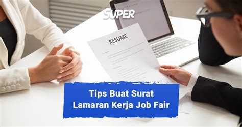 Contoh Surat Lamaran Kerja Job Fair Dan Tips Membuatnya