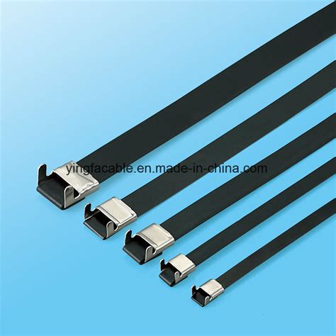 304 316 Polyester Coated Stainless Steel Wing Locking Cable Tie Wing