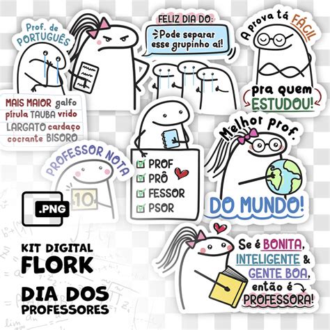 Flork Dia Dos Professores Kit Arquivos Digitais Imagens Png Studios Cat