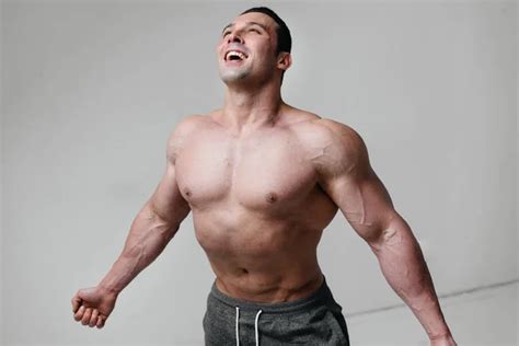 Sexy Athlete Posing White Background Topless Fitness Stock Photo By