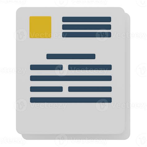 Documents 3D Illustration 10794901 PNG