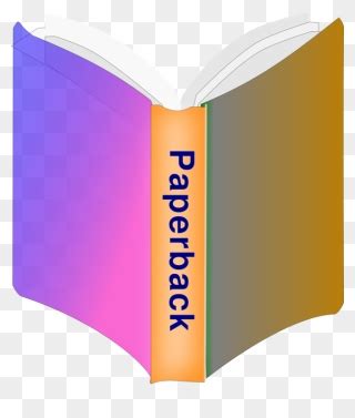 Book Cover Outline Clip Art Src Data Transparent Background Book