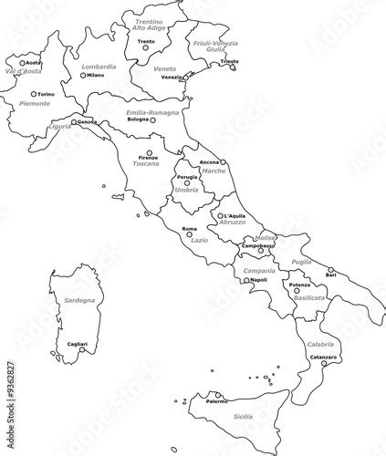 Cartina Italia Con Capoluoghi Di Regione Viaggio Attraverso Le